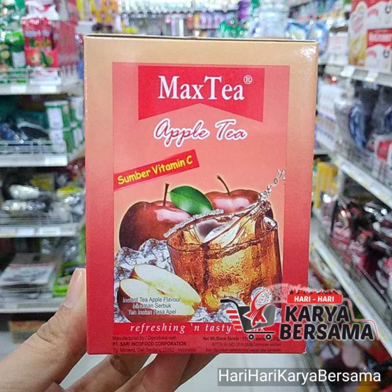 Jual MINUMAN BUBUK MAX TEA APPLE TEA BOX 5 SACHET X 23GR di Seller ...