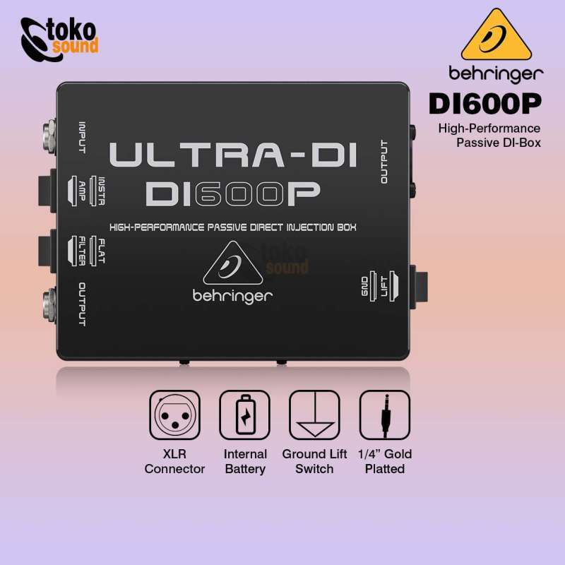 Jual Behringer Di600p 1 Channel Passive Microphone / Instrument Direct ...