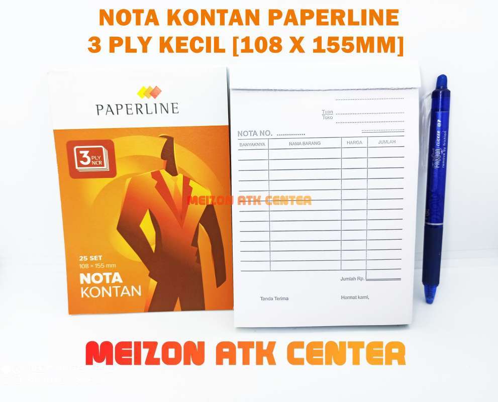 Jual PAPERLINE Buku Nota Kontan Kecil 3 Ply [1 PACK] - Putih di Seller ...