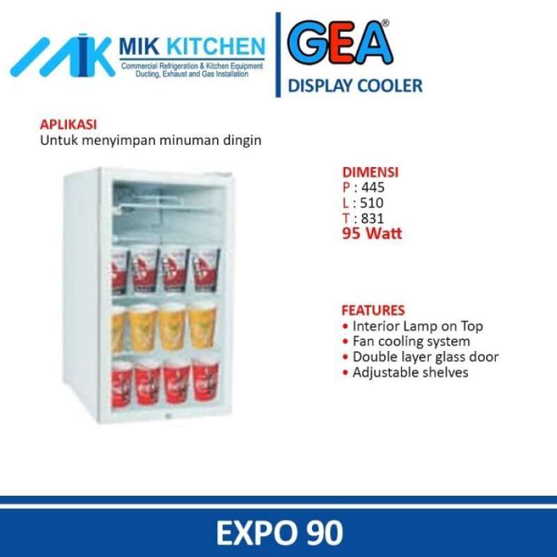 Promo Gea Expo-90 Display Cooler / Showcase Minuman Diskon 23% di ...