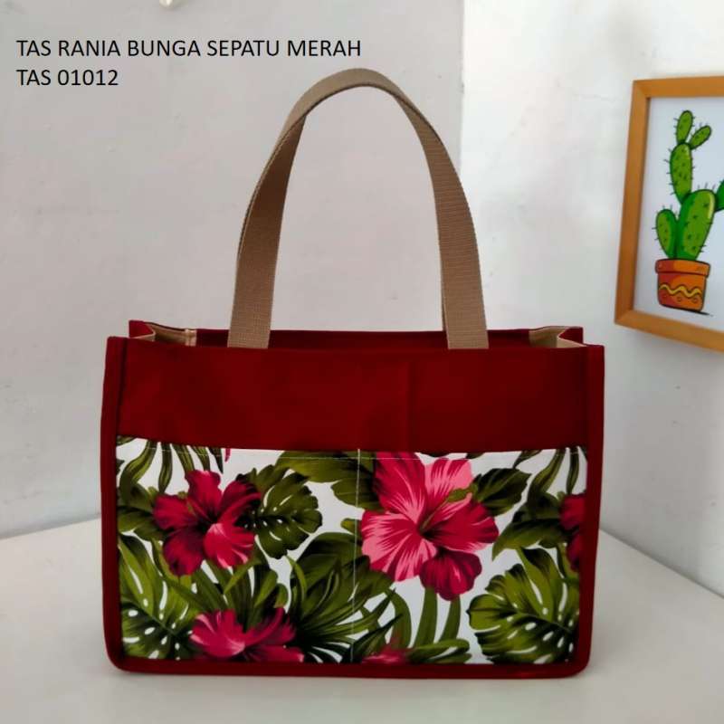 Jual TAS RANIA. TAS KANVAS PREMIUM TOTEBAG KANVAS HANDBAG KANVAS ...