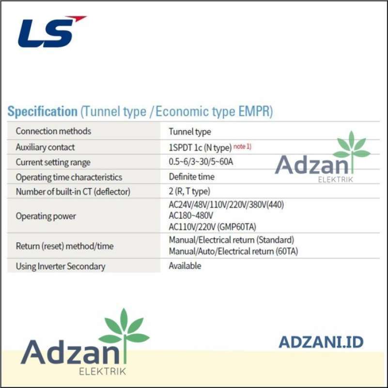 Jual Ls Empr Gmp60 Ta 30a 220vac Motor Protection Relay Lsis Gmp60ta Di Seller Umar Store Tick ...