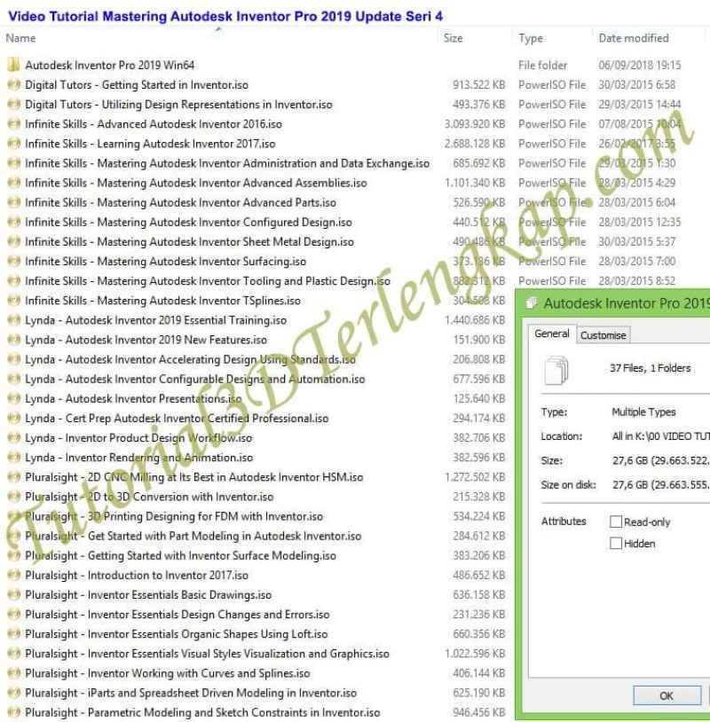Jual Video Tutorial Mastering Autodesk Inventor Pro 2019 Update Seri 4 ...