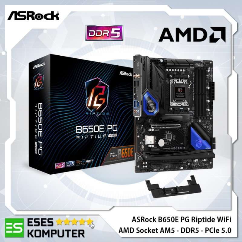 Jual Motherboard ASRock B650E PG RIPTIDE WiFi | ATX | AM5 AMD B650E ...
