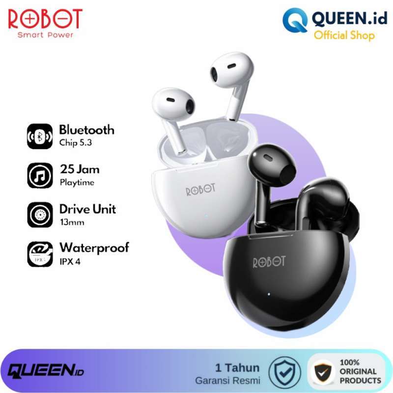Jual Robot T10 Flybuds Tws True Wireless Earbuds Headset Bluetooth 5.3 ...