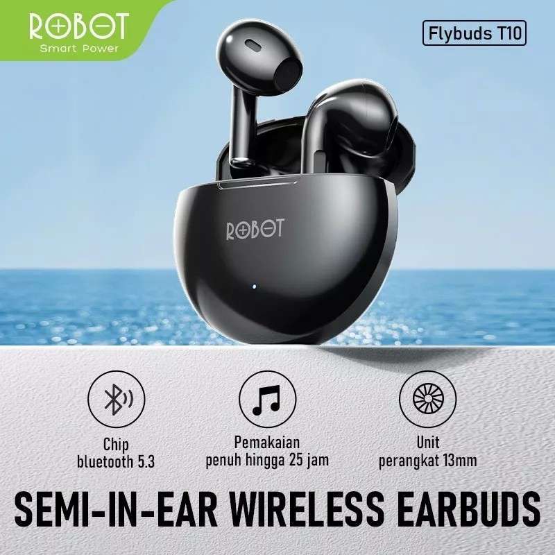 Jual Robot T10 Flybuds Tws True Wireless Earbuds Headset Bluetooth 5.3 ...
