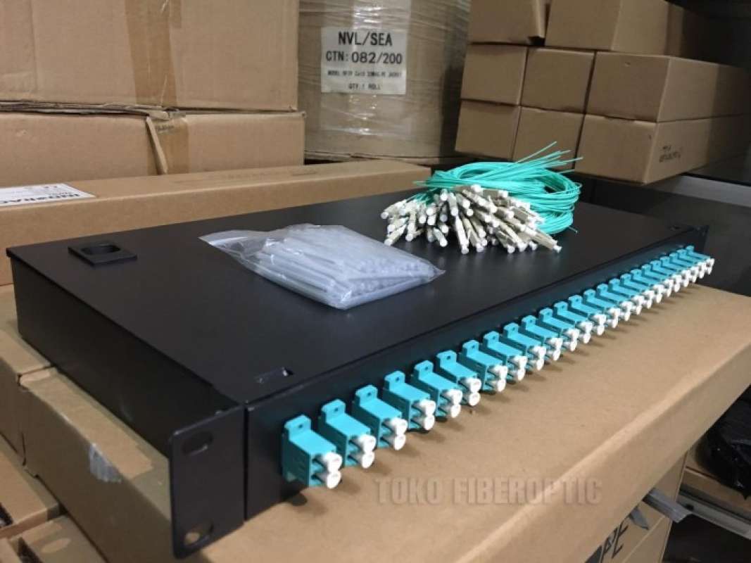 Jual Otb 48 Port Rackmount Lc Multimode Om3/odf 48 Port Lc Om3 + Lc ...