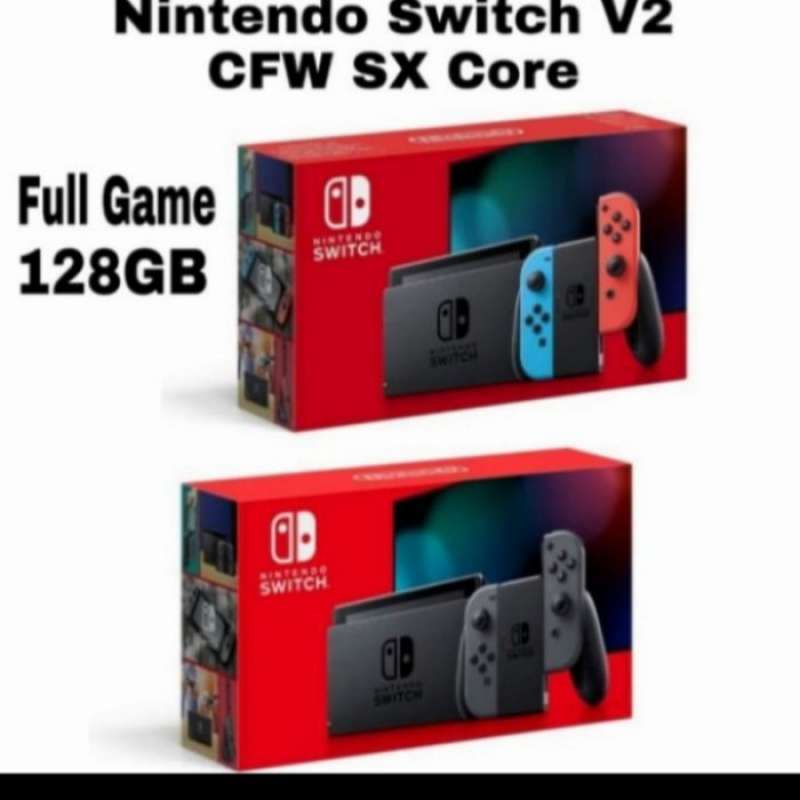 Jual NINTENDO SWITCH V2 NEON/GRAY ORIGINAL REGIONAL ASIA di Seller ...