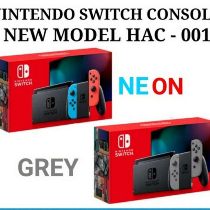 Jual NINTENDO SWITCH V2 NEON/GRAY ORIGINAL REGIONAL ASIA di Seller ...