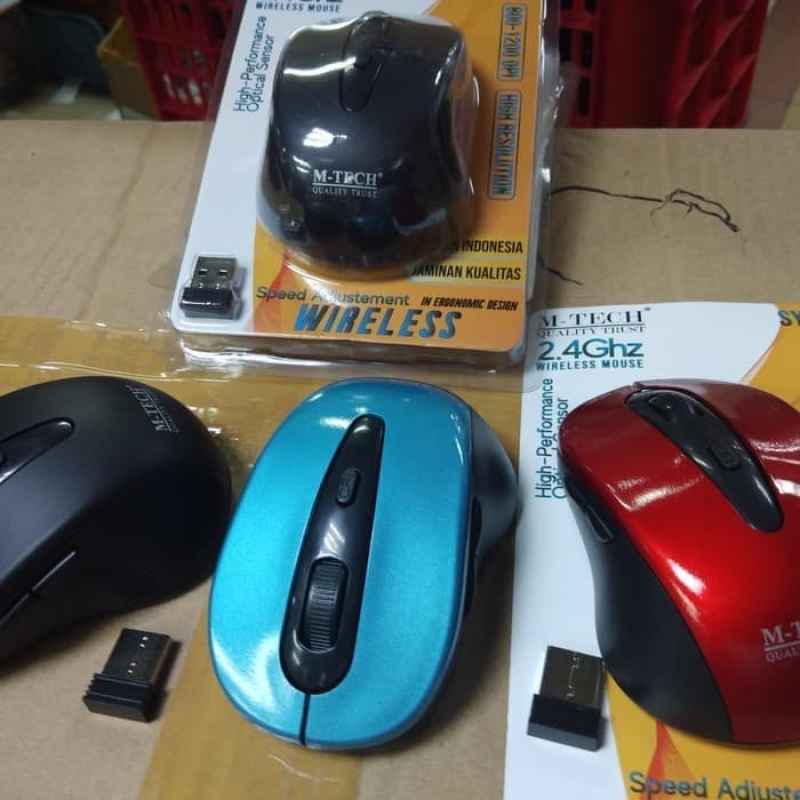 Jual Mouse Wireless M-tech 2804 - Merah Di Seller Multi Komputer ...