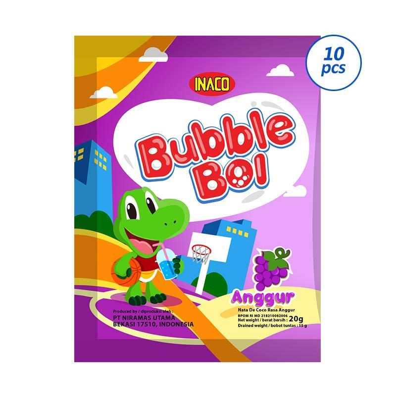 Jual WHS - Inaco Bubble Boi Rasa Anggur [10 x 20 g] di Seller De ...