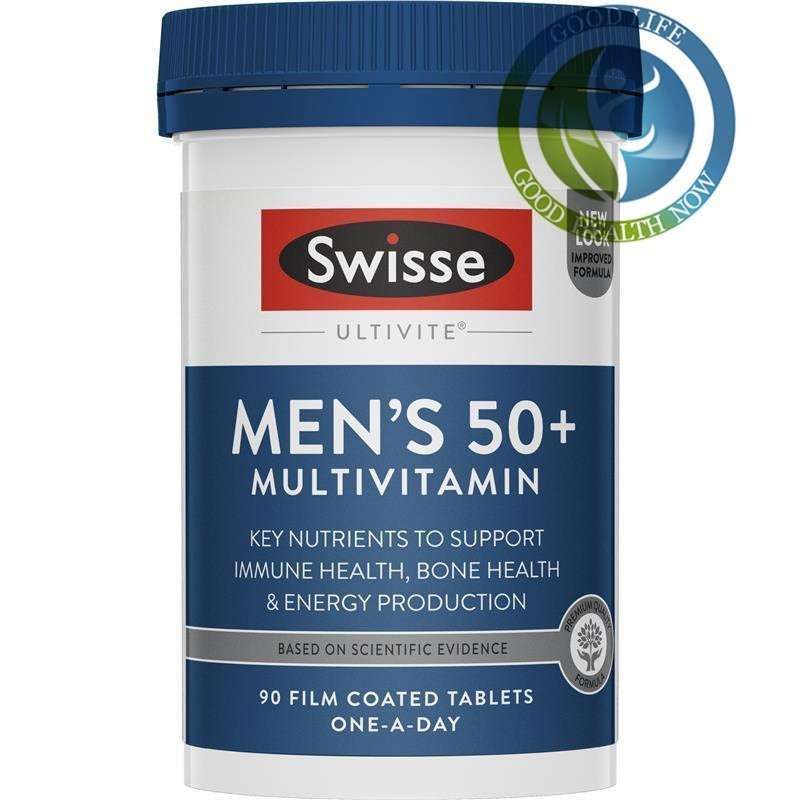 Promo (DIJAMIN ORIGINAL) Swisse Men's Ultivite 50+ Multivitamin 60 Tablets EXP 10/2024 Diskon 26 ...