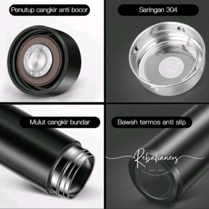 Jual Smart Led Tumbler Thermos Naruto X Sasuke Hitam Di Seller ...