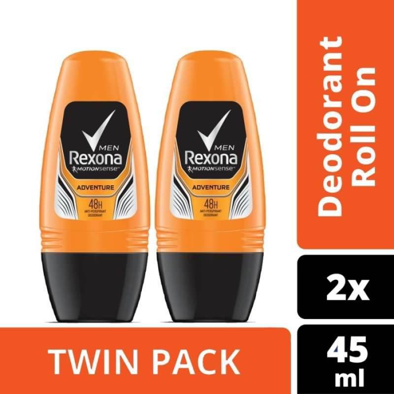 Jual Rexona Men Anti-perspirant Deodorant Roll On Adventure [45 Ml] Twin Pack Di Seller Jofana ...