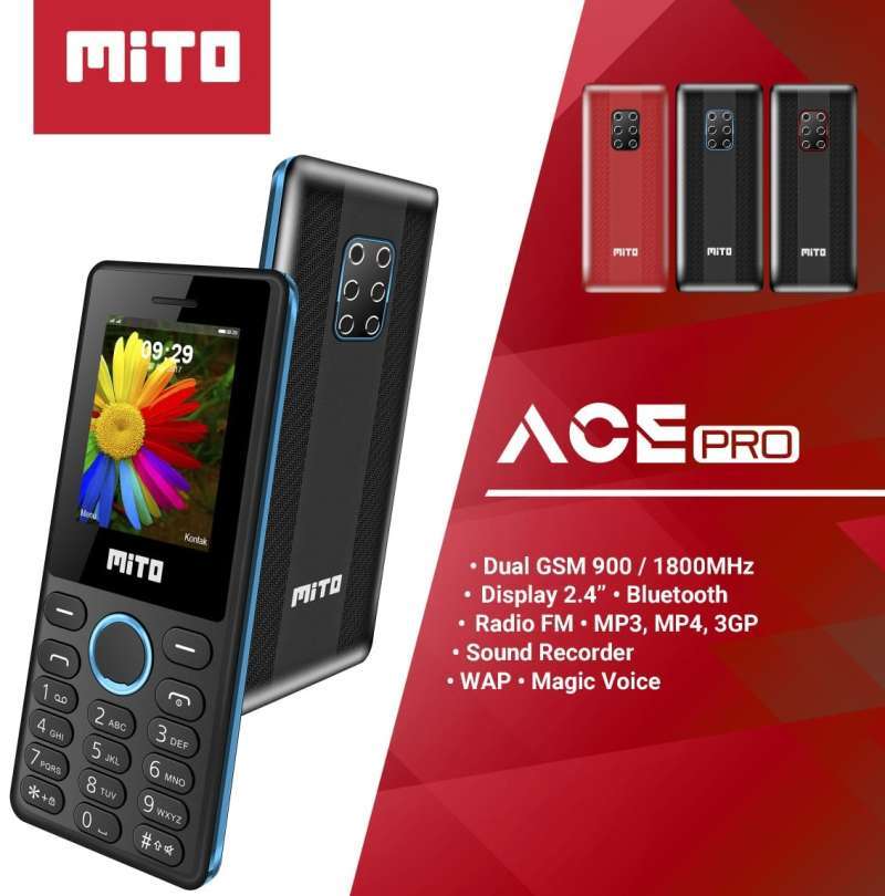 Promo Hp Mito 101 Ace Pro Candy Bar - Resmi Diskon 25% di Seller ...