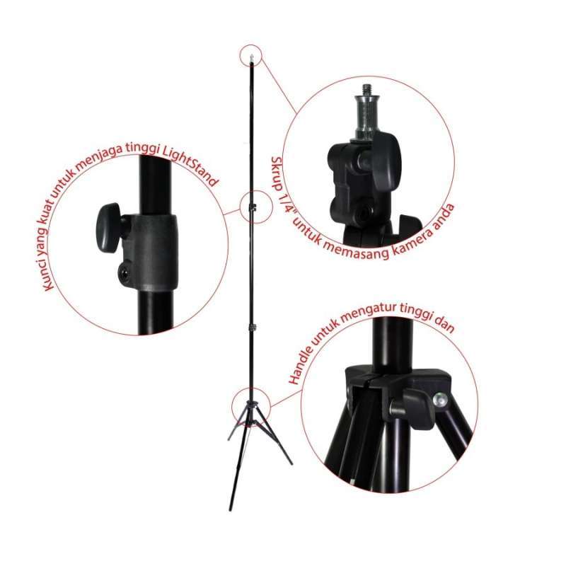 Jual Light Stand Takara Spirit-3 Lightstand Studio Flash Umbrella di ...