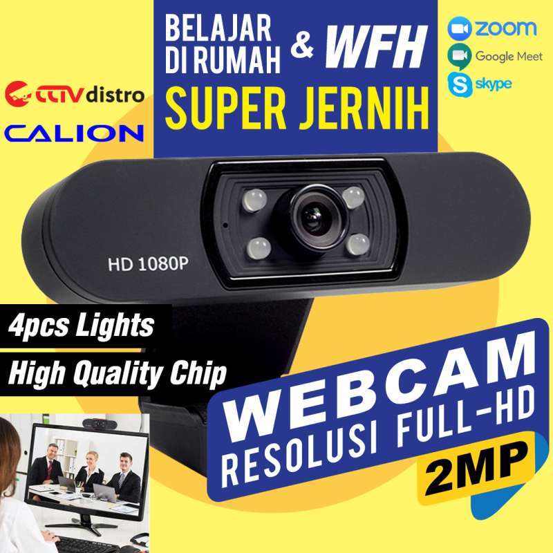 Jual Calion CAL-2080WL Webcam 2MP Full HD 1080P Web Cam Untuk PC Laptop ...