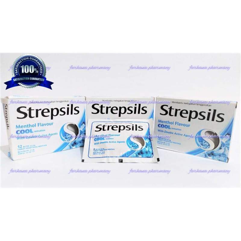 Jual Jual Promo Strepsils Menthol Flavour Cool 12 Butir - Melegakan ...