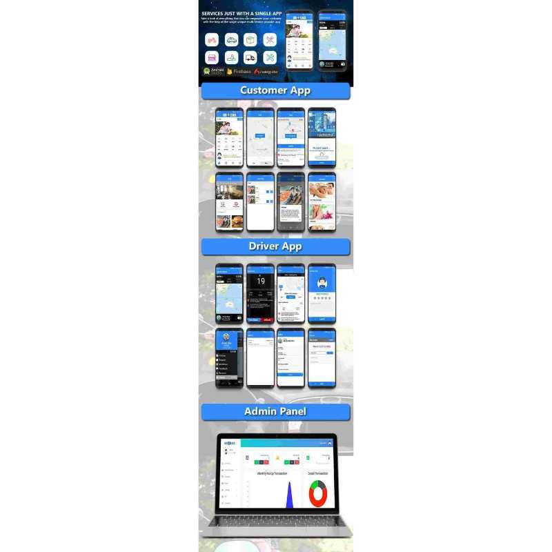 Jual Aplikasi Mirip GOJEK Android + Source code Website Admin Panel di ...