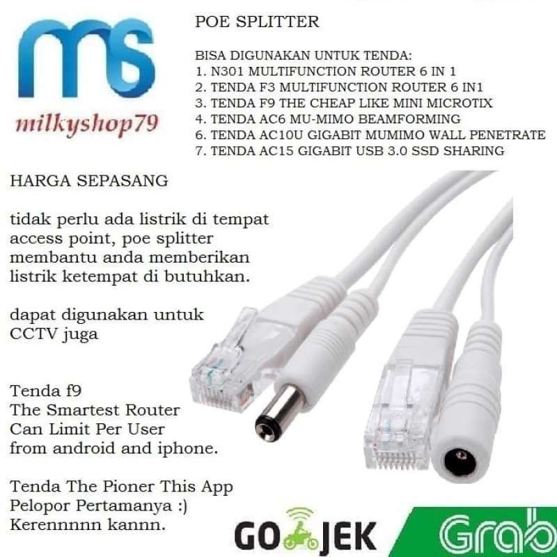 Jual Poe Spliter / Kabel Poe / Kabel Poe Splitter / Cable Poe Injector ...