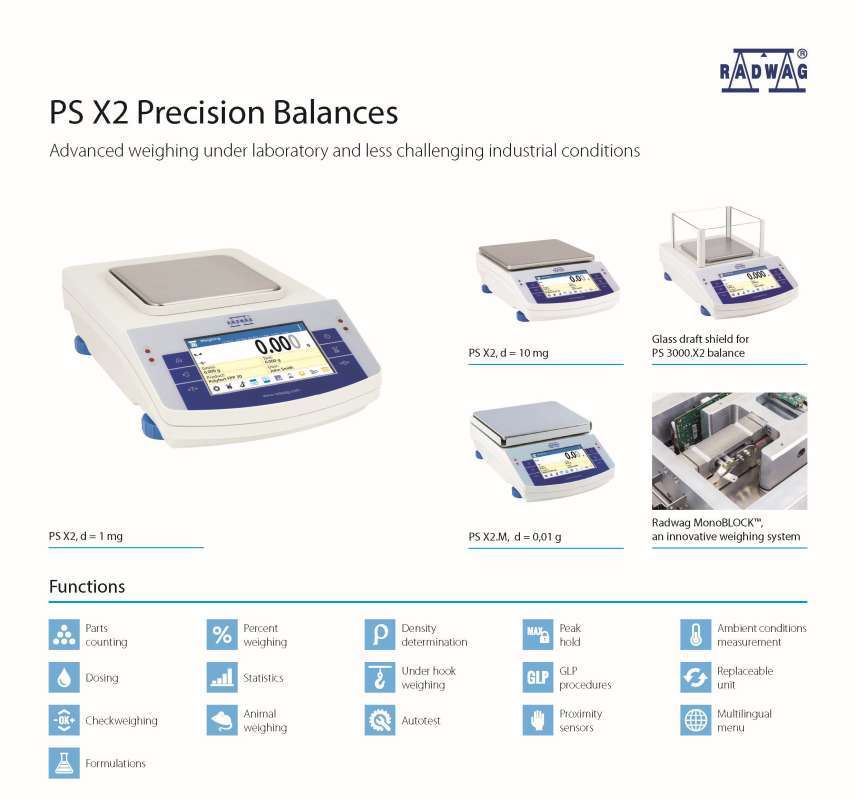 Jual Radwag Ps X2 Precision Balances - Timbangan Presisi - Ps 8100.x2.m Di Seller Intitek ...