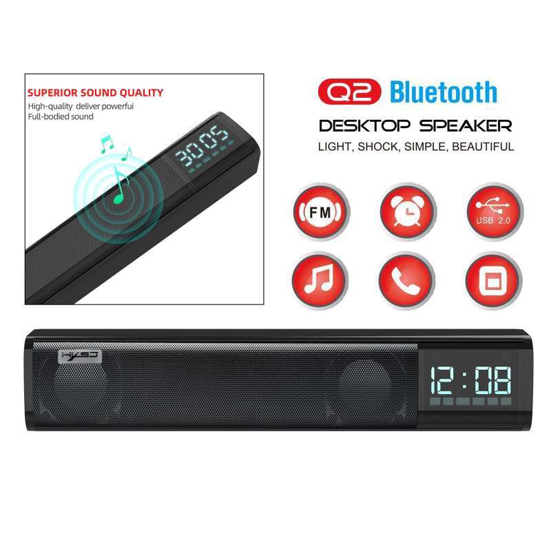 Promo Bluetooth Long Speaker Outdoor Universal Stereo 3D Surround TF ...