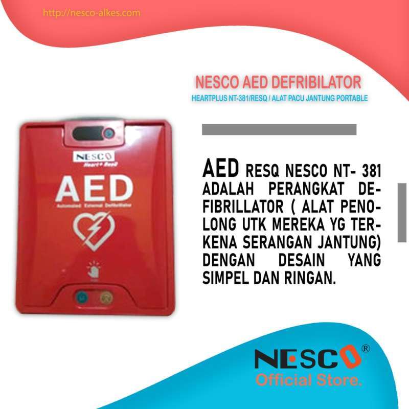 Jual Nesco Aed Defribilator Heartplus Nt-381/resq / Alat Pacu Jantung ...