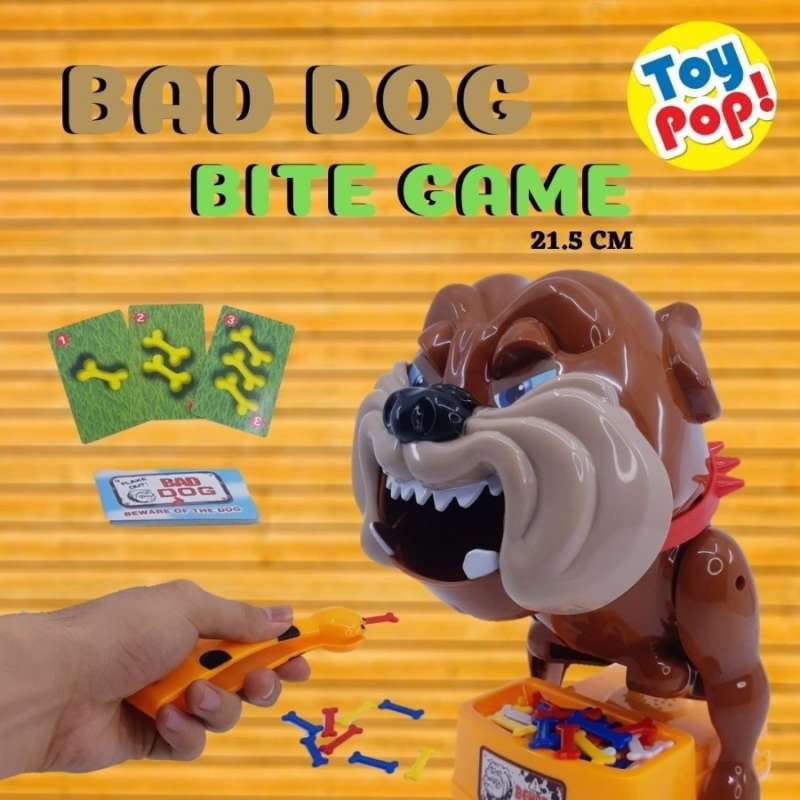 Jual TOYPOP! Bad Dog Bite Game Anjing Bulldog Gigit Tulang Mainan Anak ...