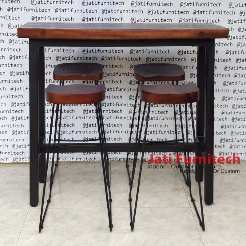 Jual set meja bar // meja bar // bar stool // di Seller JATI FURNITECH ...