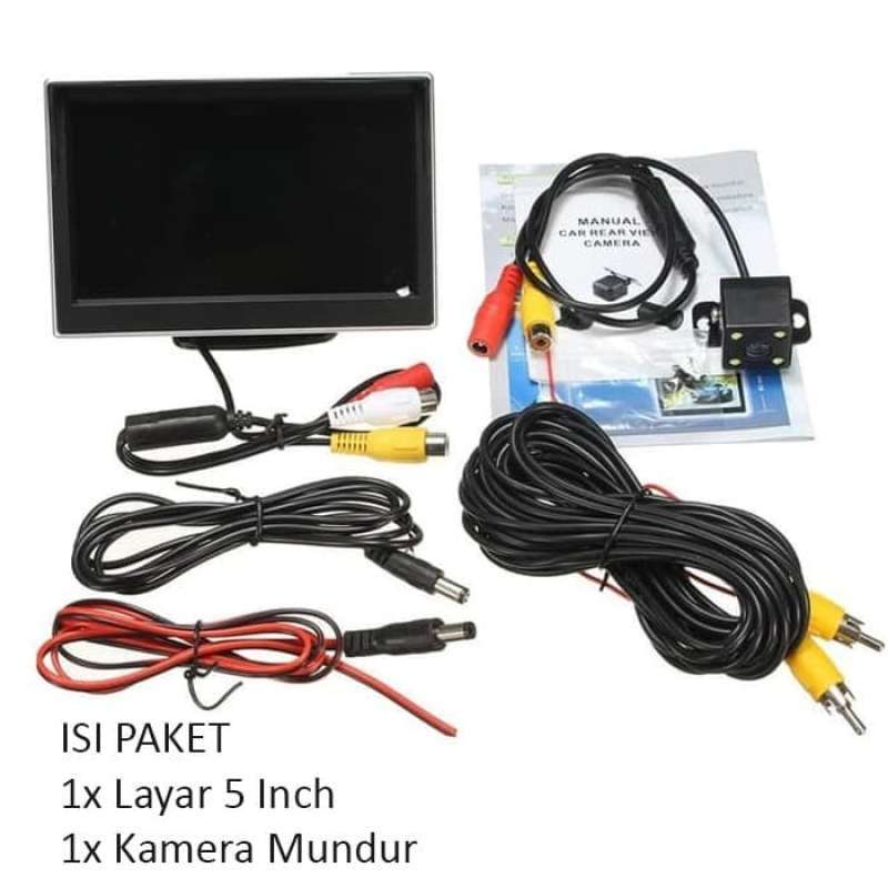 Jual Paket Kamera Mundur Parkir Rear View Camera Ccd Dengan Monitor 5 ...