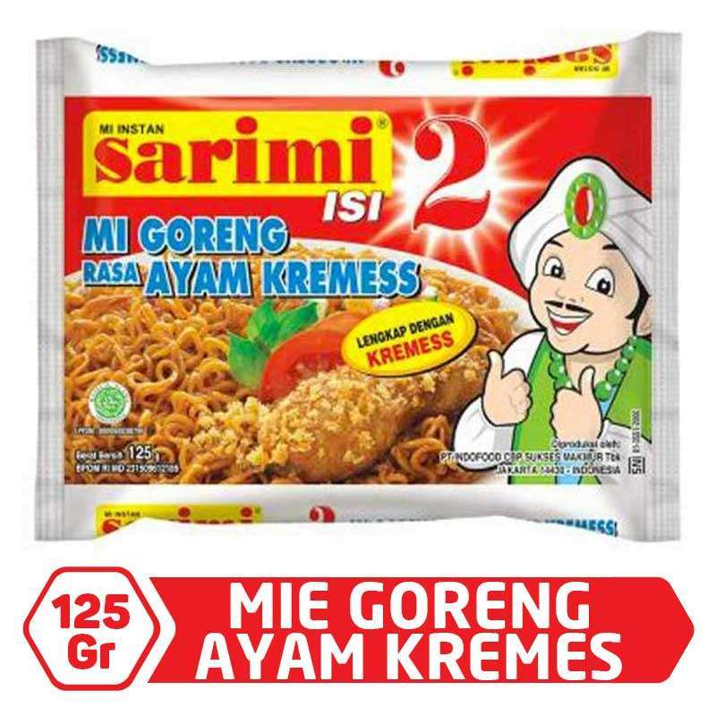 Promo Sarimi Isi 2 Goreng Ayam Kremes 125g Diskon 9% Di Seller Toko ...