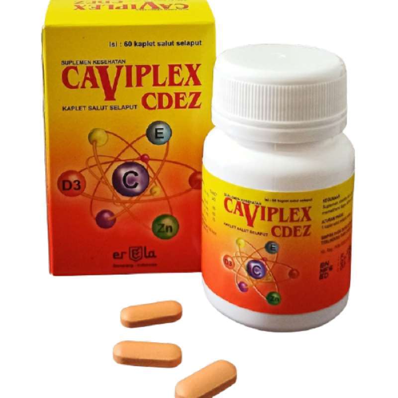 Promo Caviplex CDez Vitamin C 500mg Vitamin D3,E,Z Isi 60 Kaplet Diskon ...