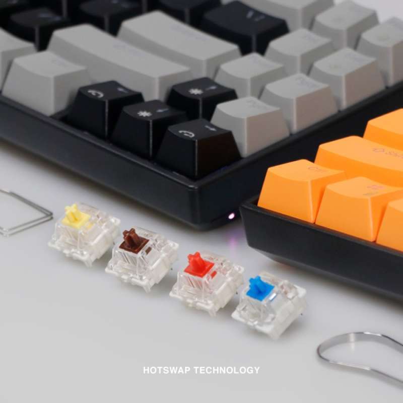 Jual Rexus DAXA M71 Pro Keyboard Gaming - White Orange Yellow Switch di ...