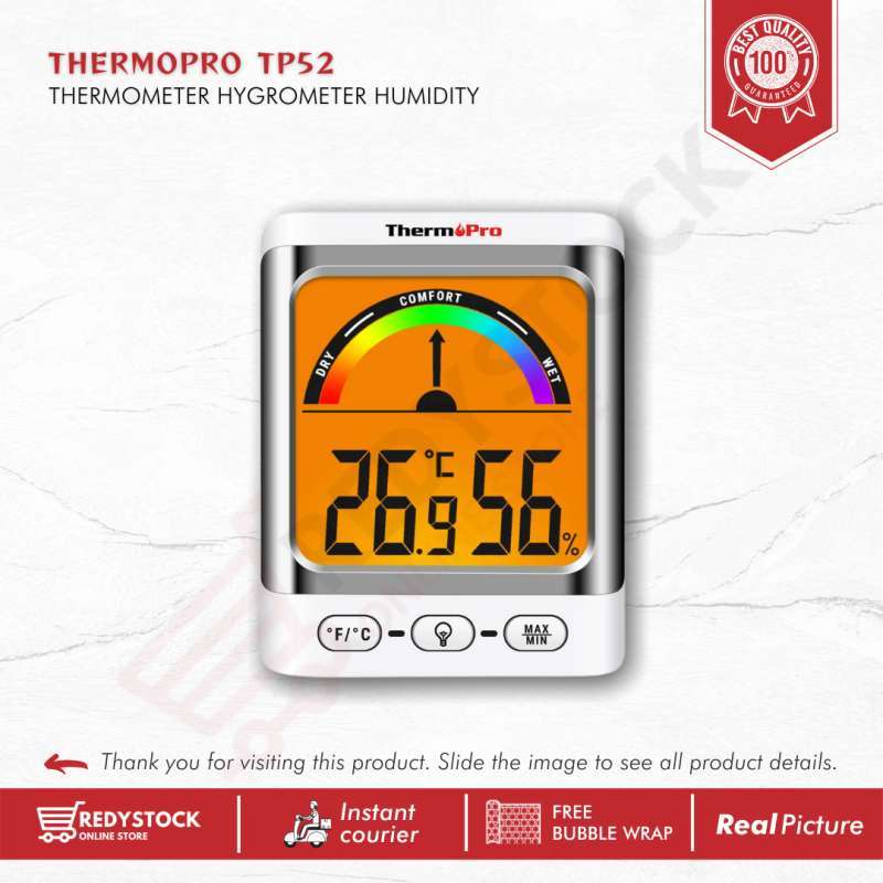 Jual Thermometer Hygrometer Humidity | Termometer Suhu Ruang Thermopro ...