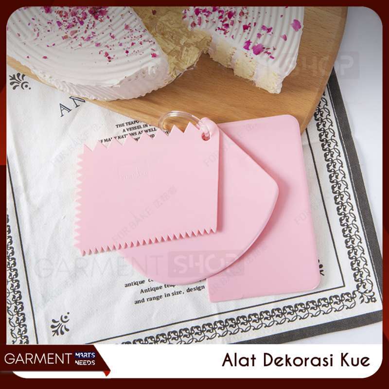 Promo Alat Pemotong Adonan Kue Roti Fondant Set Comb Scraper Dekorasi ...