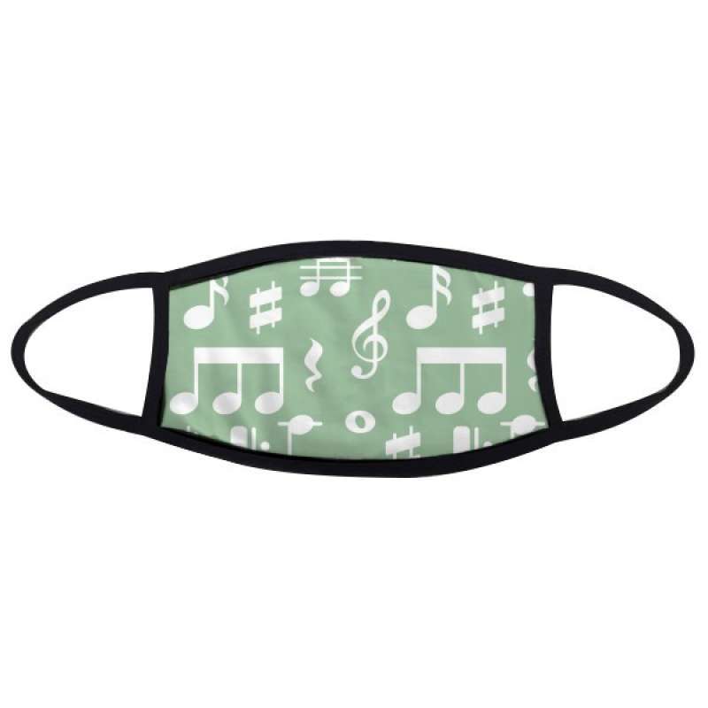 Jual White Music Notes Green Bukti dingin dan topeng bukti debu Mask di ...