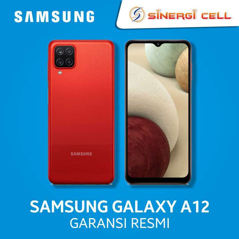 Jual Samsung Galaxy A12 Smartphone [4GB/ 128GB] - Garansi Resmi - RED ...