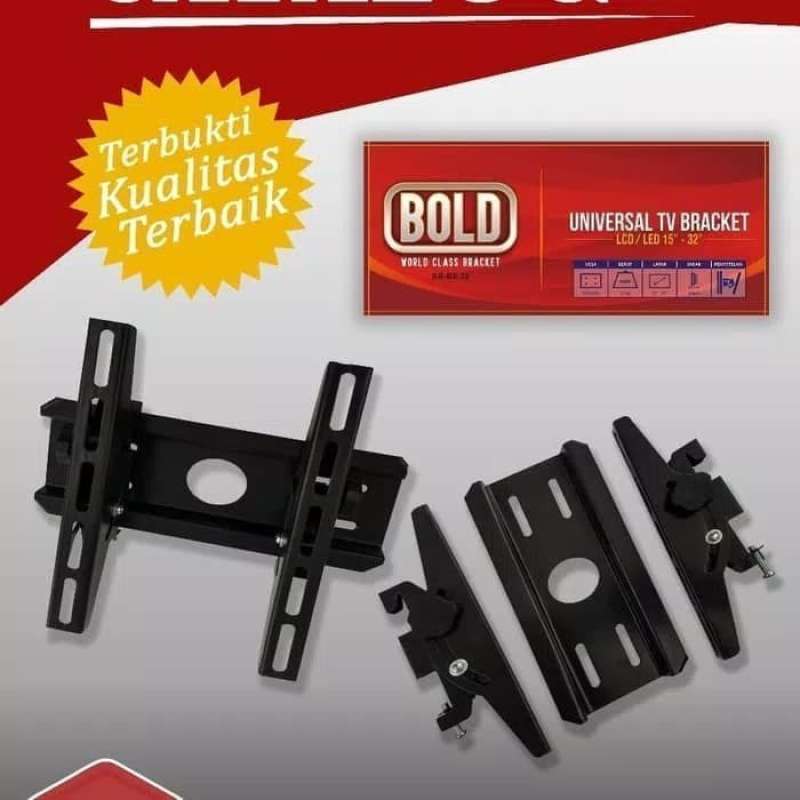 Jual Wall Braket TV LED LCD 15-32 BOLD in Bracket Breket Dinding ...