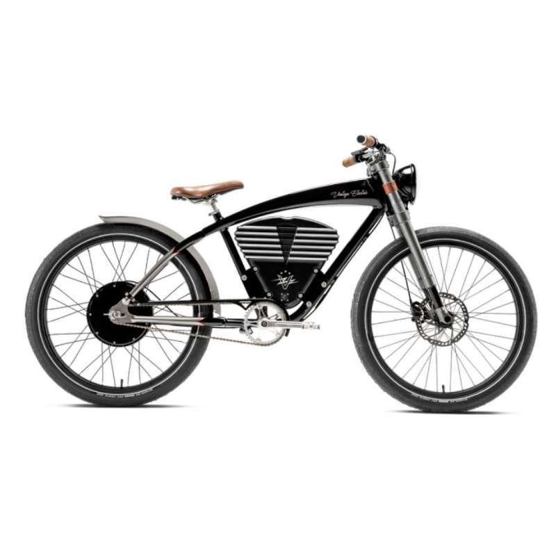 Jual Vintage Electric Bike Roadster Sepeda Listrik - Black Silver Di ...