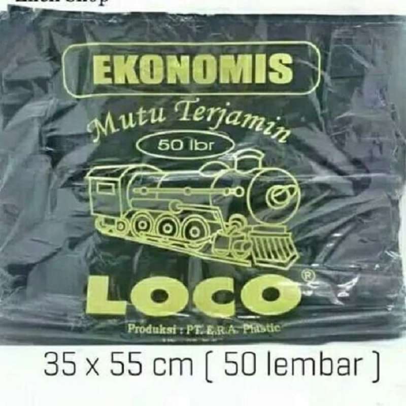 Jual PLASTIK LOCO HITAM EKONOMIS 35x55 cm (50 lembar) di Seller Rumah ...