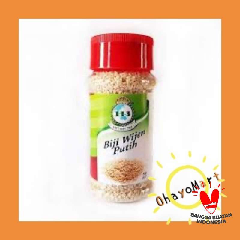 Jual 113 satu satu tiga Biji Wijen Putih / Wijen / sesame 55g di Seller ...