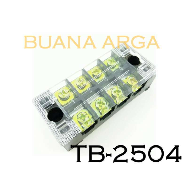 Jual Terminal Block TB 25A TB-2504 / TB2504 4 Pole Fort di Seller Buana Arga Elektrika - Kenari ...