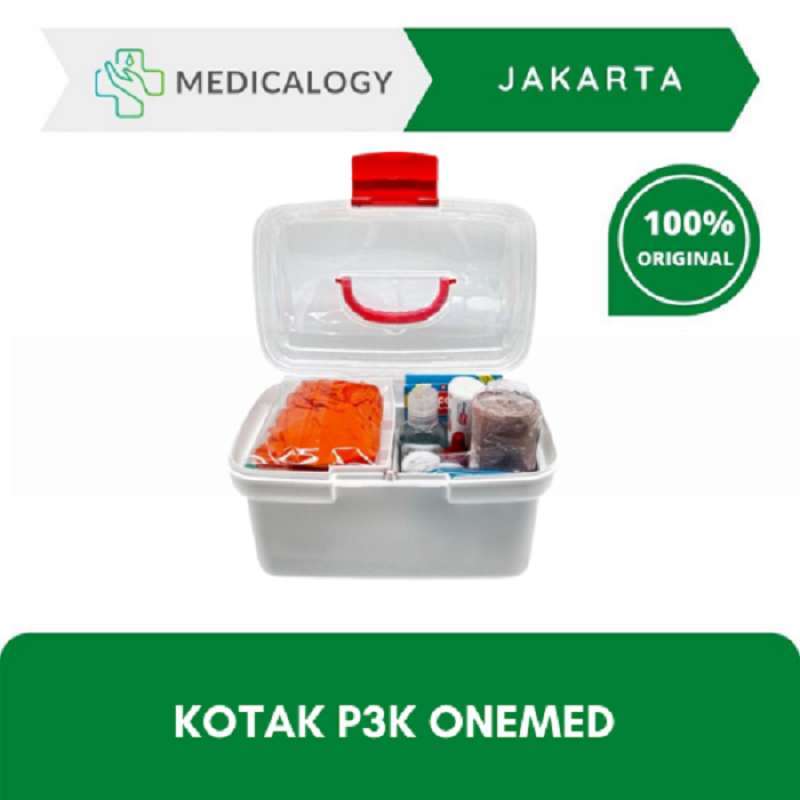 Promo kotak p3k jinjing kotak obat onemed / first aid kit onemed isi 16 ...