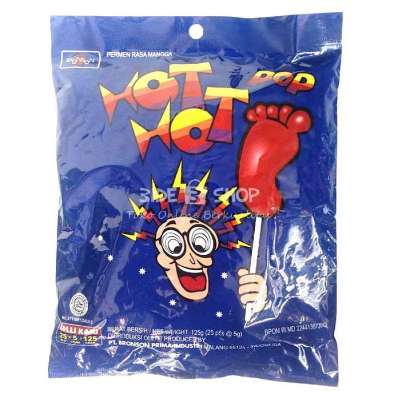 Jual Permen Kaki Hot Pop Hot-Hot 1 Bungkus Besar isi 25 Pcs di Seller ...