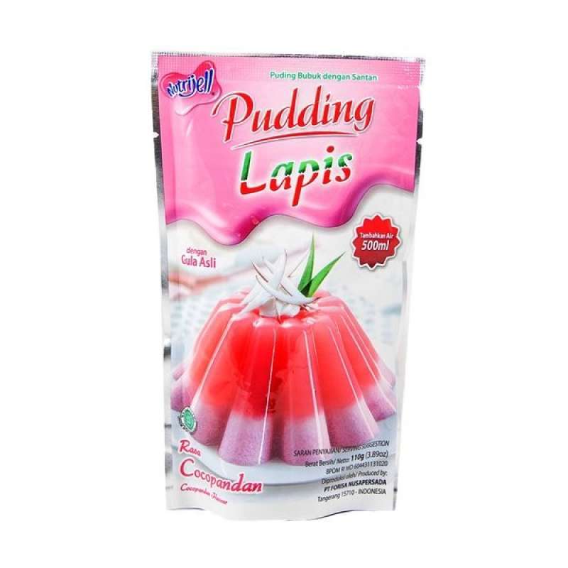 Jual NUTRIJELL Puding Lapis Cocopandan Santan 100g - NUTRI JELL Coconut ...