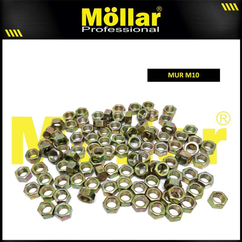 Promo Mollar 93-068 Mur M10 Hex Nut Besi Hexagonal Baut Jp M 10 - 100 ...