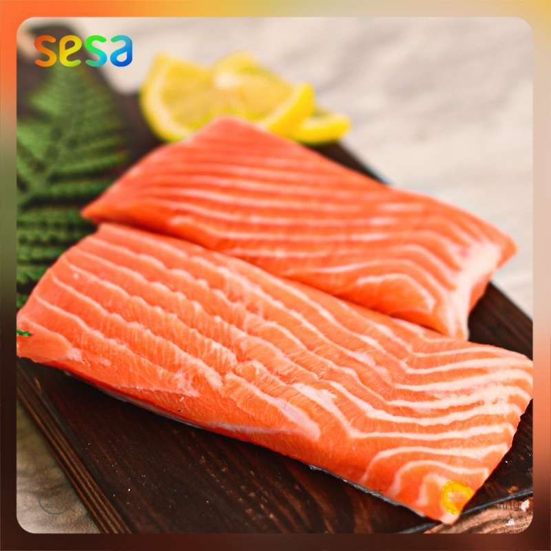 Promo Norwegian Salmon Trout Premium Fresh Fillet 100 g Halal Diskon 26 ...