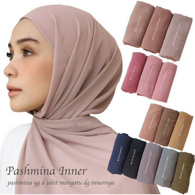 Jual Jilbab Pashmina Inner 2 in 1 Diamond di Seller TIKA_ID ...