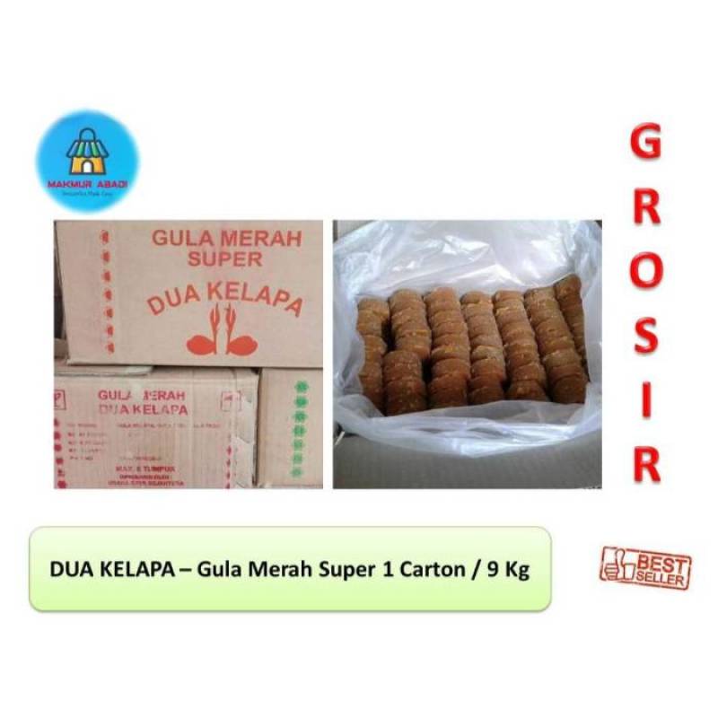 Promo Gula Merah Super Cap Dua Kelapa 1 dus / 9 kg - Makmur Abadi ...
