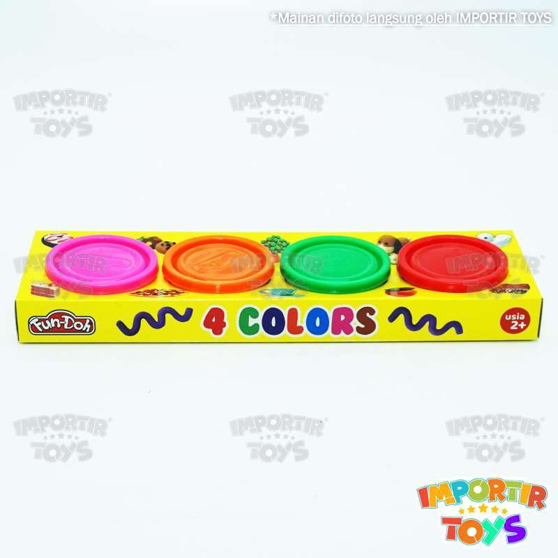 Jual Mainan Plastisin Set Lilin Kreasi Anak Fundoh 4 Warna Murah ...